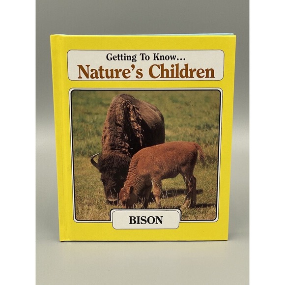 Accents | Vtg 1997 Getting To Know Natures Children Animal Book Bison ...